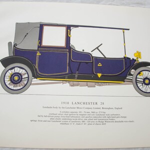 1959 Lanchester Early Motorcar Vintage Print - Etsy