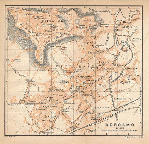 Mapa De Bergamo