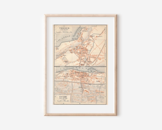 Evian Les Bains Map