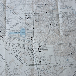 1960 Ankara Turkey Vintage Map - Etsy