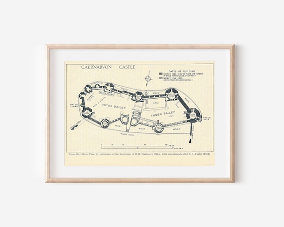 Caernarfon Castle Map
