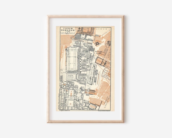 Mapa Del Foro De La Antigua Roma