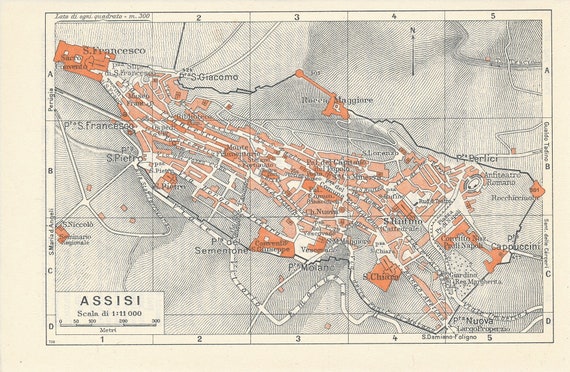 Assisi Italy Map