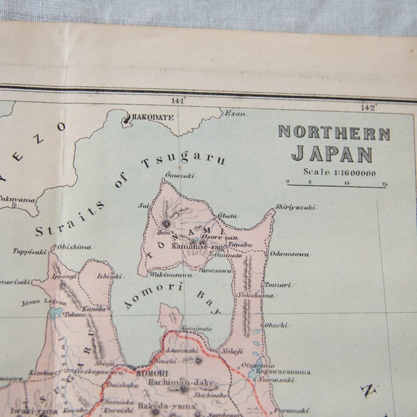 Northern Map of Japan - Etsy