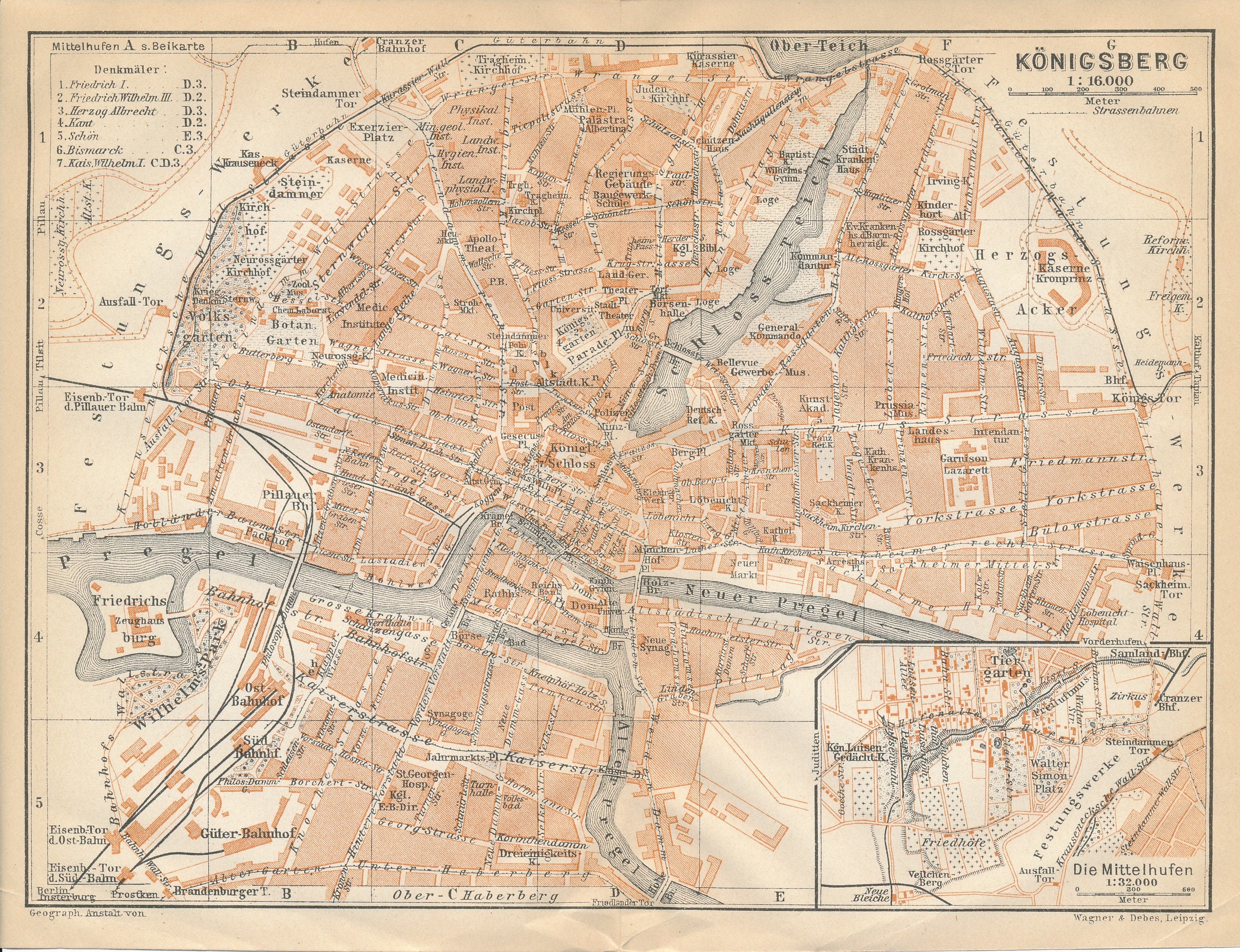 1913 Kaliningrad Russia formerly Konigsberg Germany Antique | Etsy