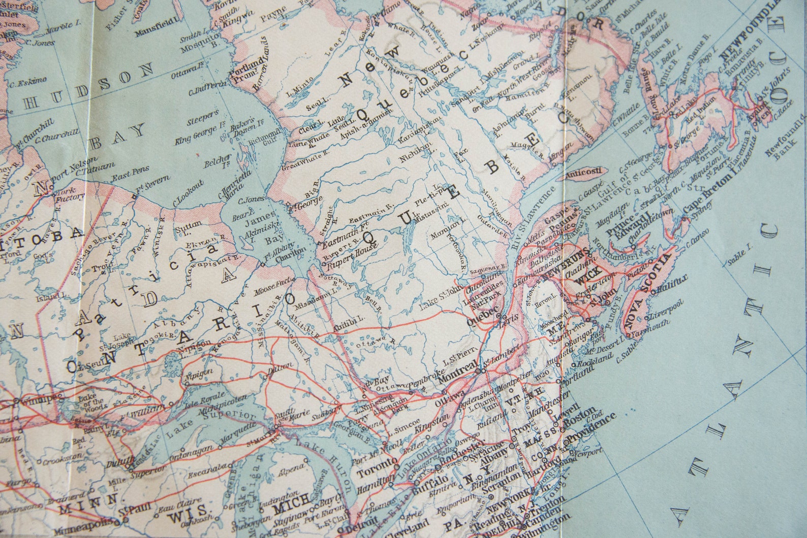 1907 Canada Antique Map | Etsy