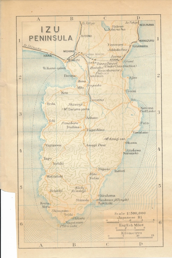 Izu Peninsula Japan Map