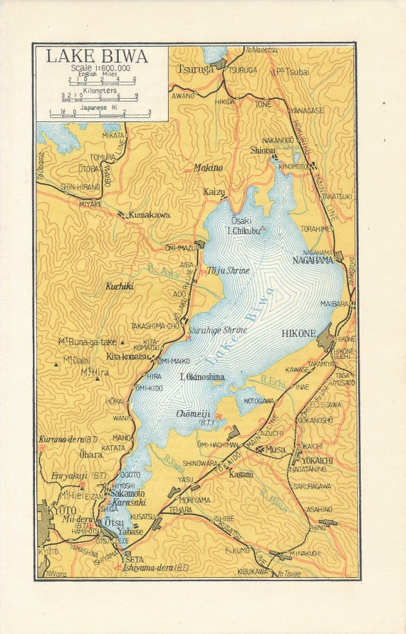 Lake Biwa Map
