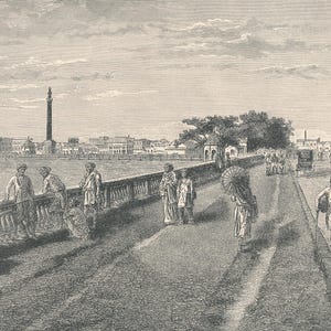1892 Calcutta India Antique Engraving Print - Etsy