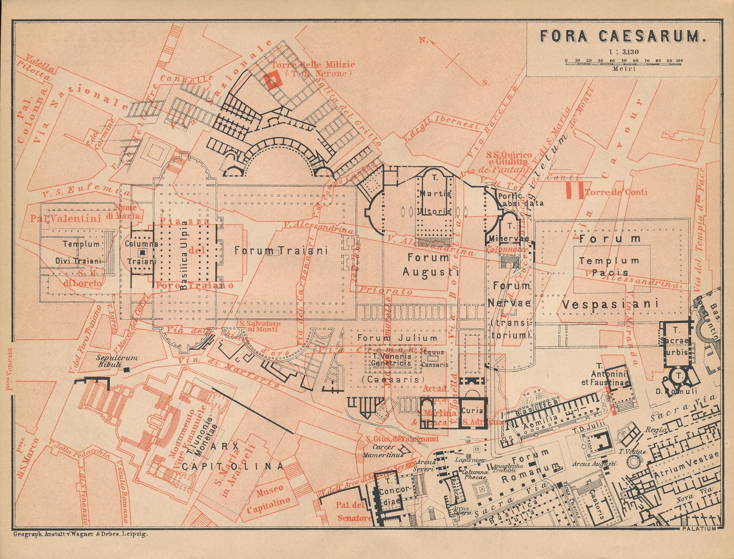 Forum Romanum Map