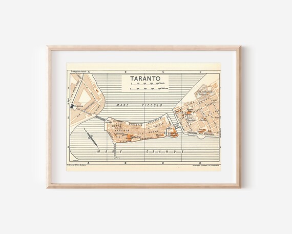 Taranto Tourist Map