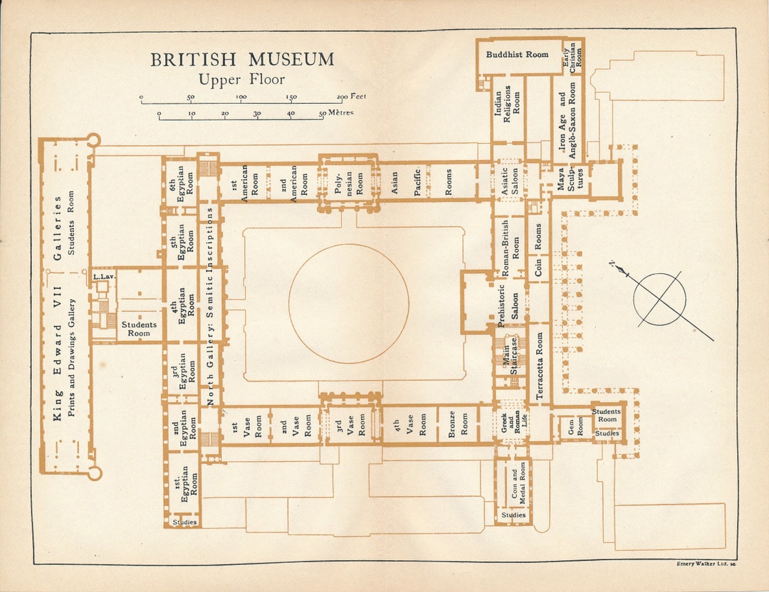 1922 British Museum London England United Kingdom Antique - Etsy