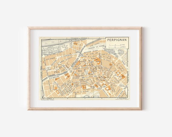 Perpignan France Map