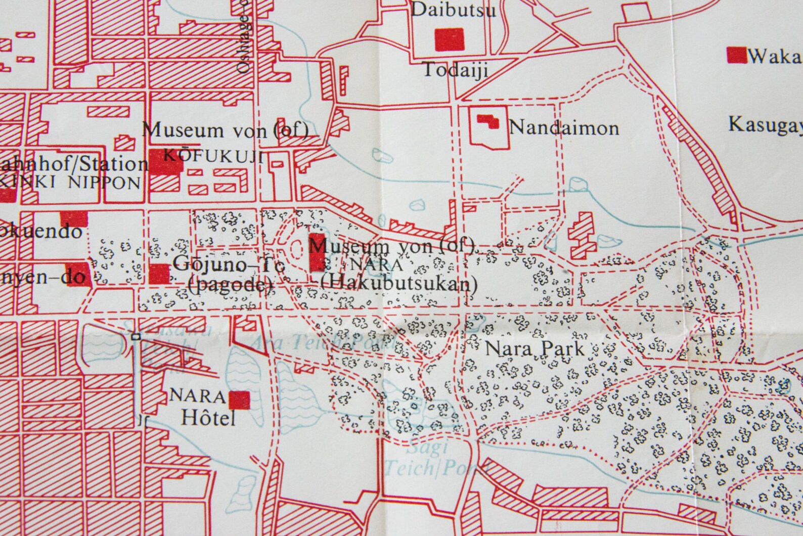 1974 Nara Japan Vintage Map - Etsy