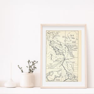 1967 Pnyx Hill Athens Greece Vintage Map - Etsy