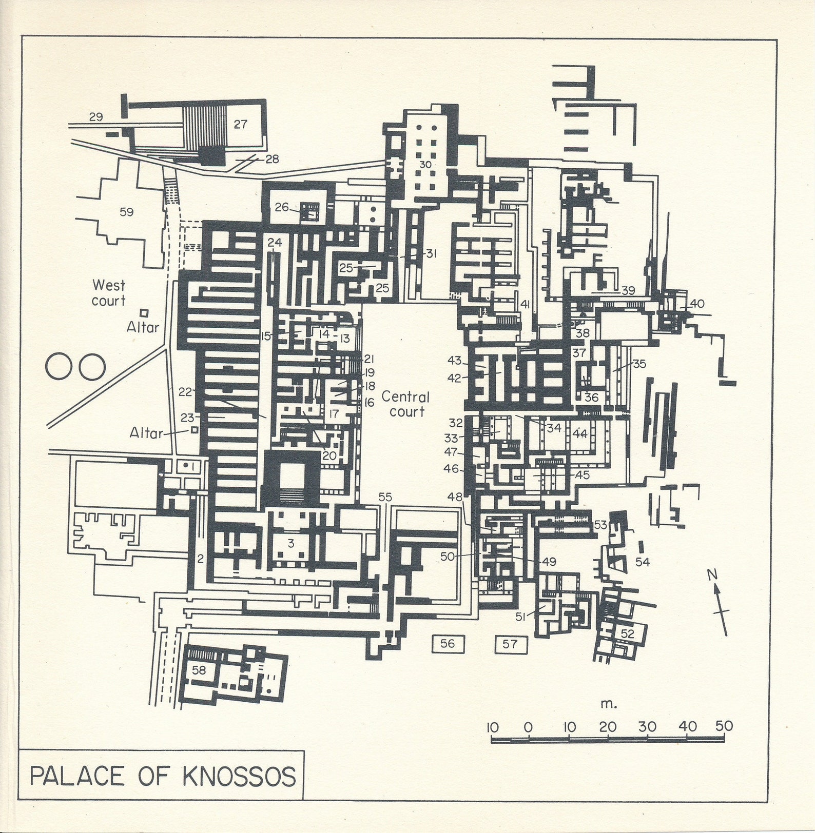 1967 Knossos Greece Vintage Map - Etsy