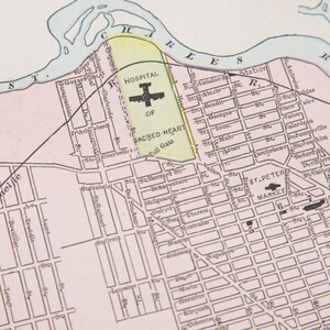 1901 Quebec Canada Antique Map - Etsy