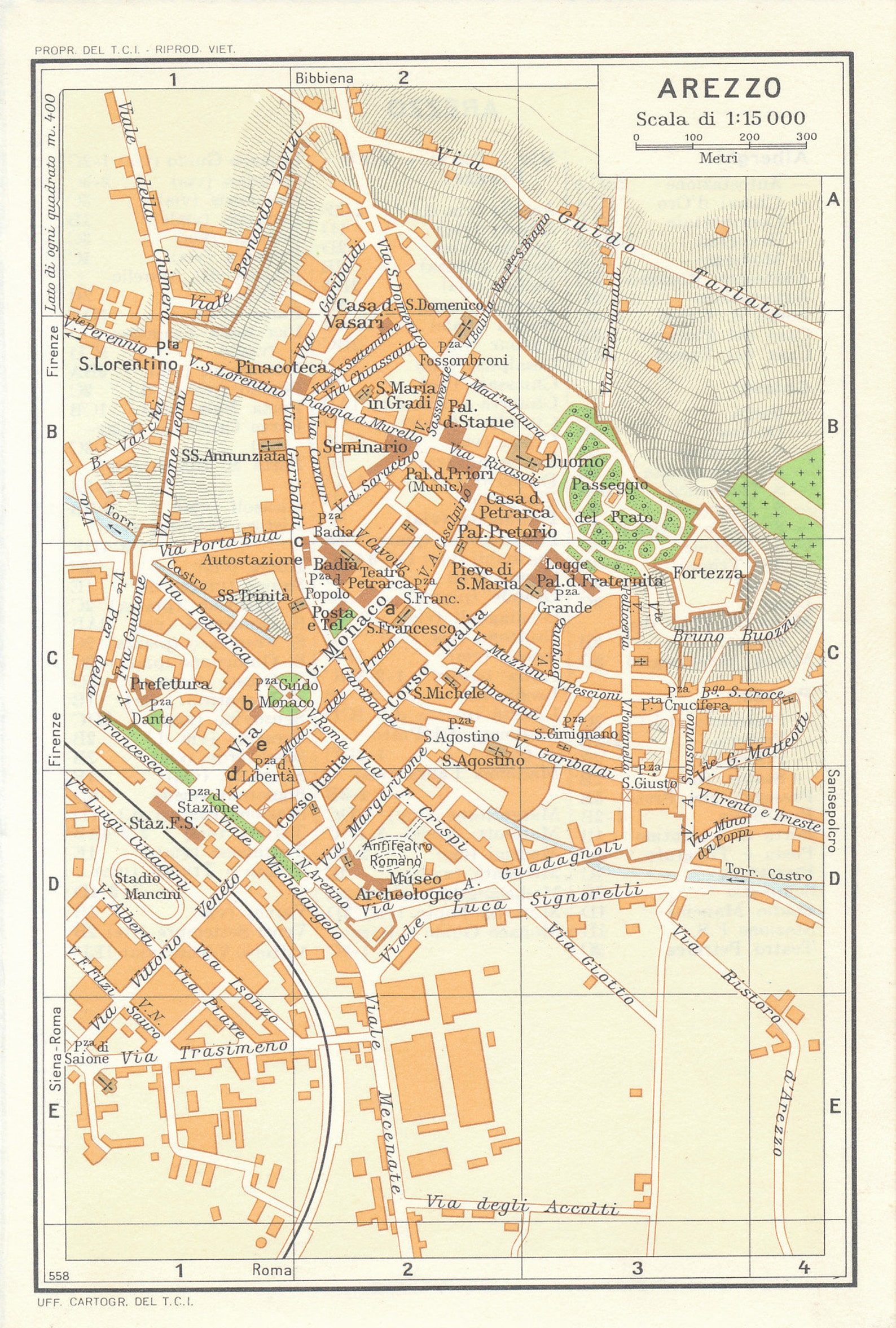 Quotidiano Nazionale Arezzo Italy Map