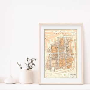 1960 Ercolano Italy Vintage Map - Etsy
