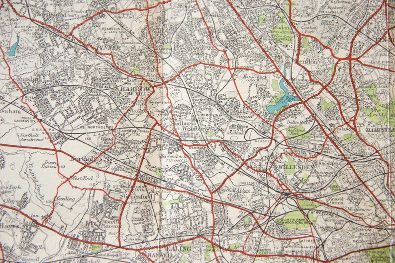 1948 London United Kingdom Vintage Map - Etsy
