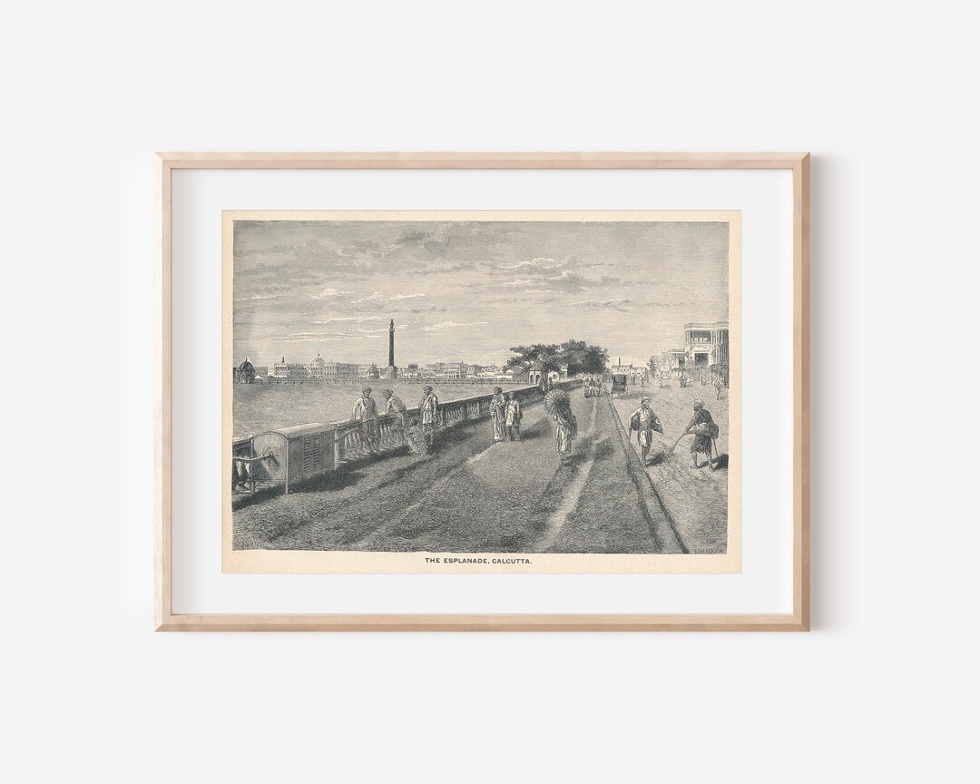 1892 Calcutta India Antique Engraving Print - Etsy