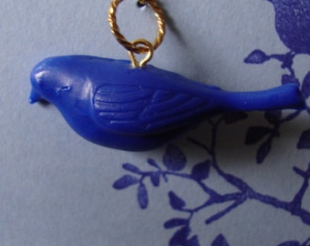 Silver Bluebird Enamel Pendant, Bluebird of Happiness, Bluebird ...