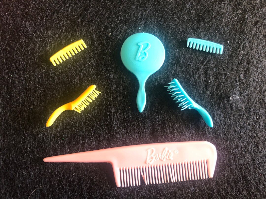 Barbie Doll Accessories Brushes, Combs, Mirror, Bobby Pins - Etsy
