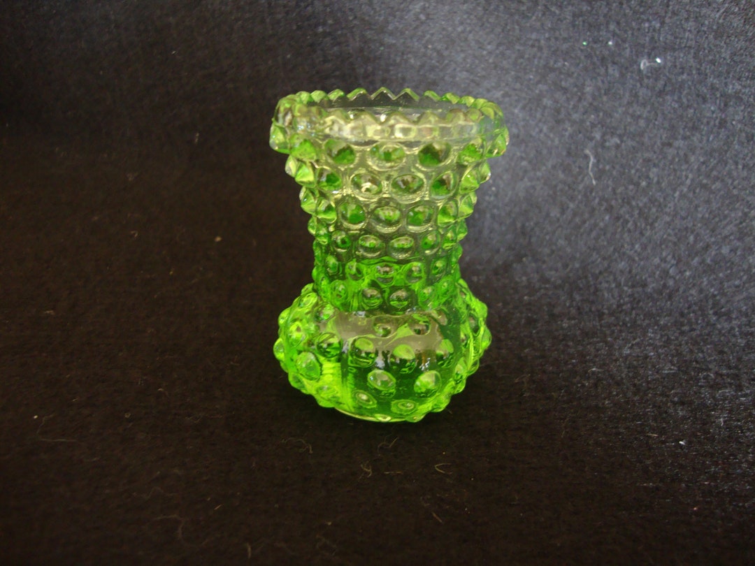 Uranium Glass Urn Shaped Bud Vase - Etsy