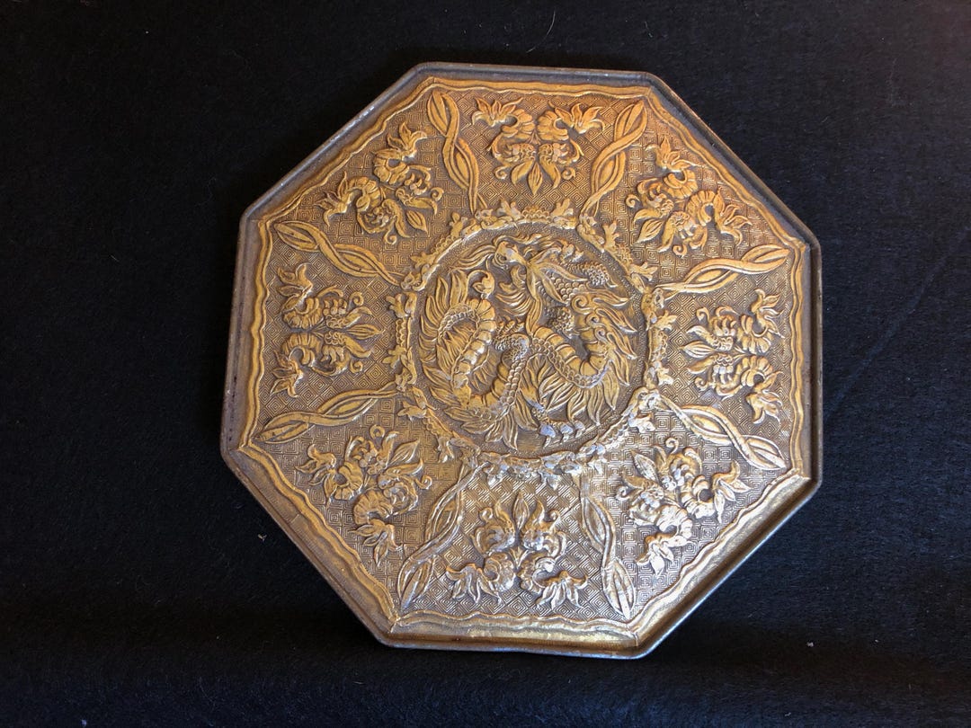 Asian Dragon Tin by Guildcraft of New York - Etsy