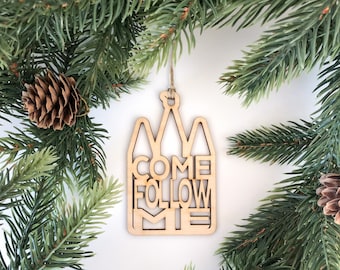Set of 5 or 10 Come Follow Me Ornament LDS Study Theme, Christmas ...