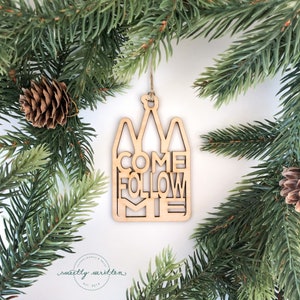 Set of 5 or 10 - Come Follow Me Ornament - LDS Study Theme, Christmas ...