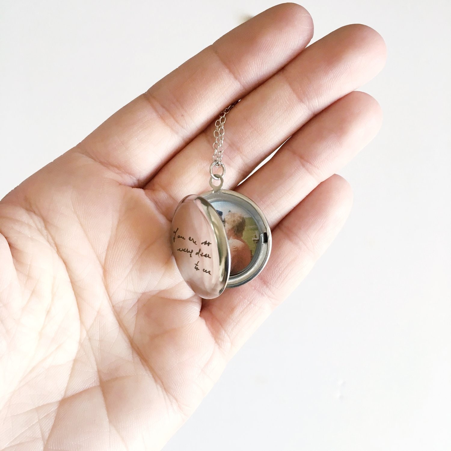 Handwriting Locket - Etsy