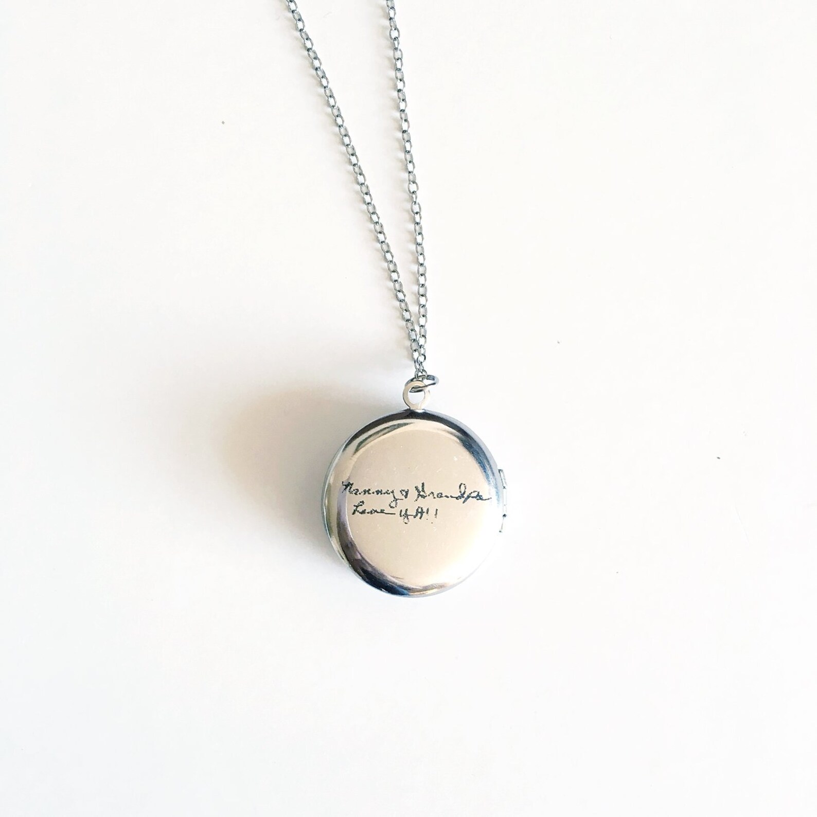 Handwriting Locket | Etsy