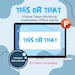 This or That Icebreaker Game: Team Building, Office or Virtual ...