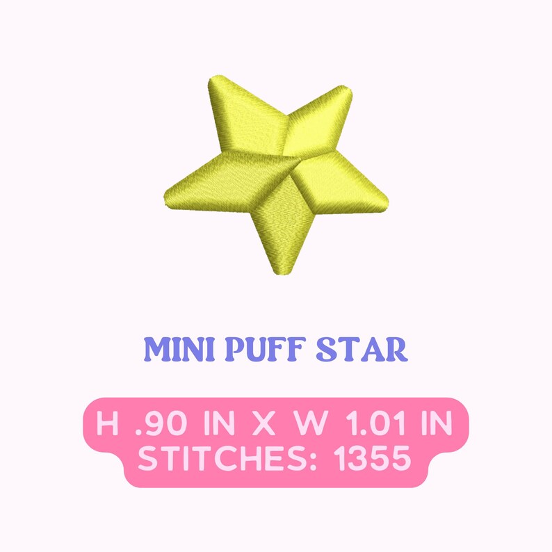 3D Puff Star Icon, 3D Puff Star Embroidery Icon, Mini 3D Puff Icon ...