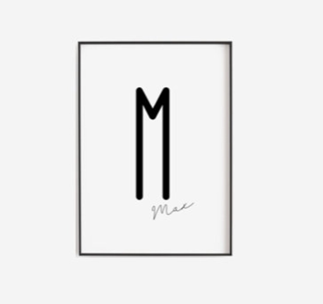 Nursery Poster With Name Personalized A4 A5 A3 Name Letter - Etsy