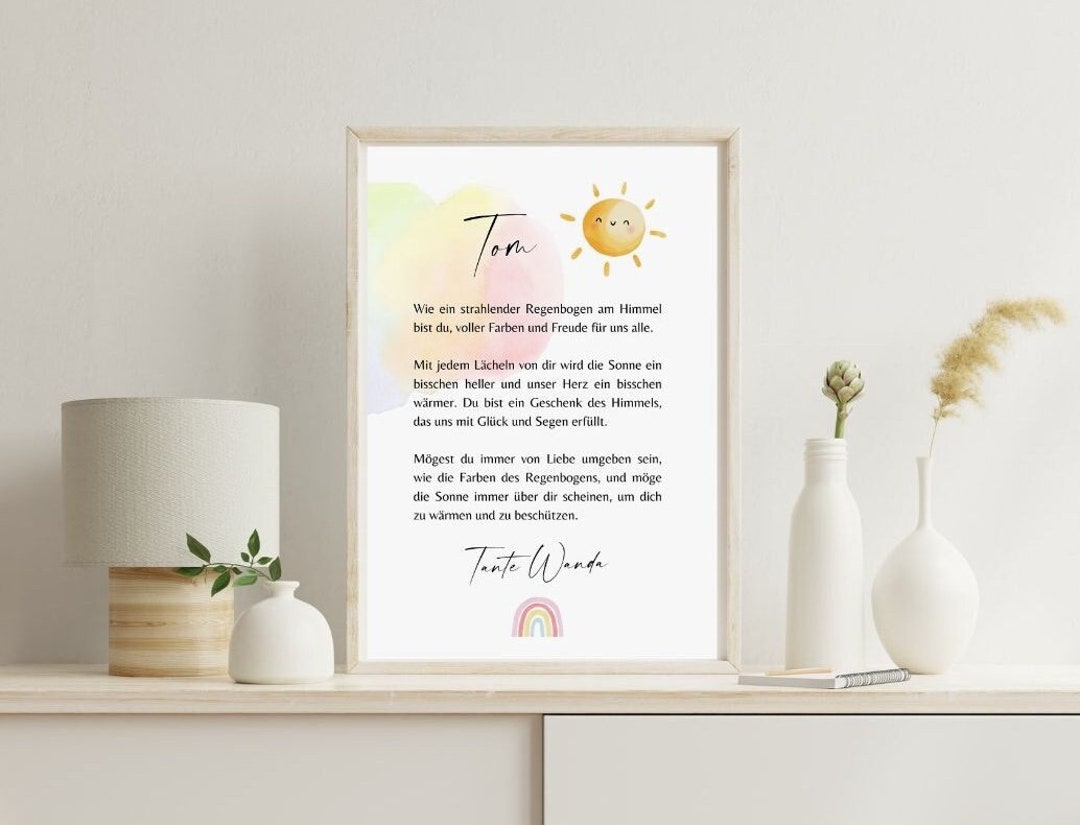 Godparent Letter, Godchild, Christening Poster, Birth, First Birthday ...