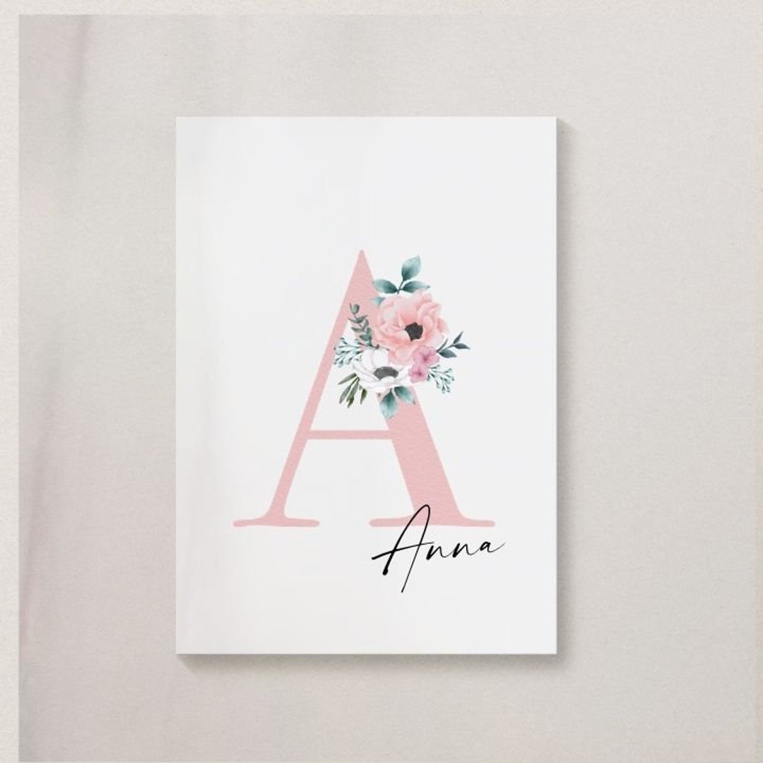 Nursery Room Decoration Name Poster Nursery With Name, Letters Pictures ...