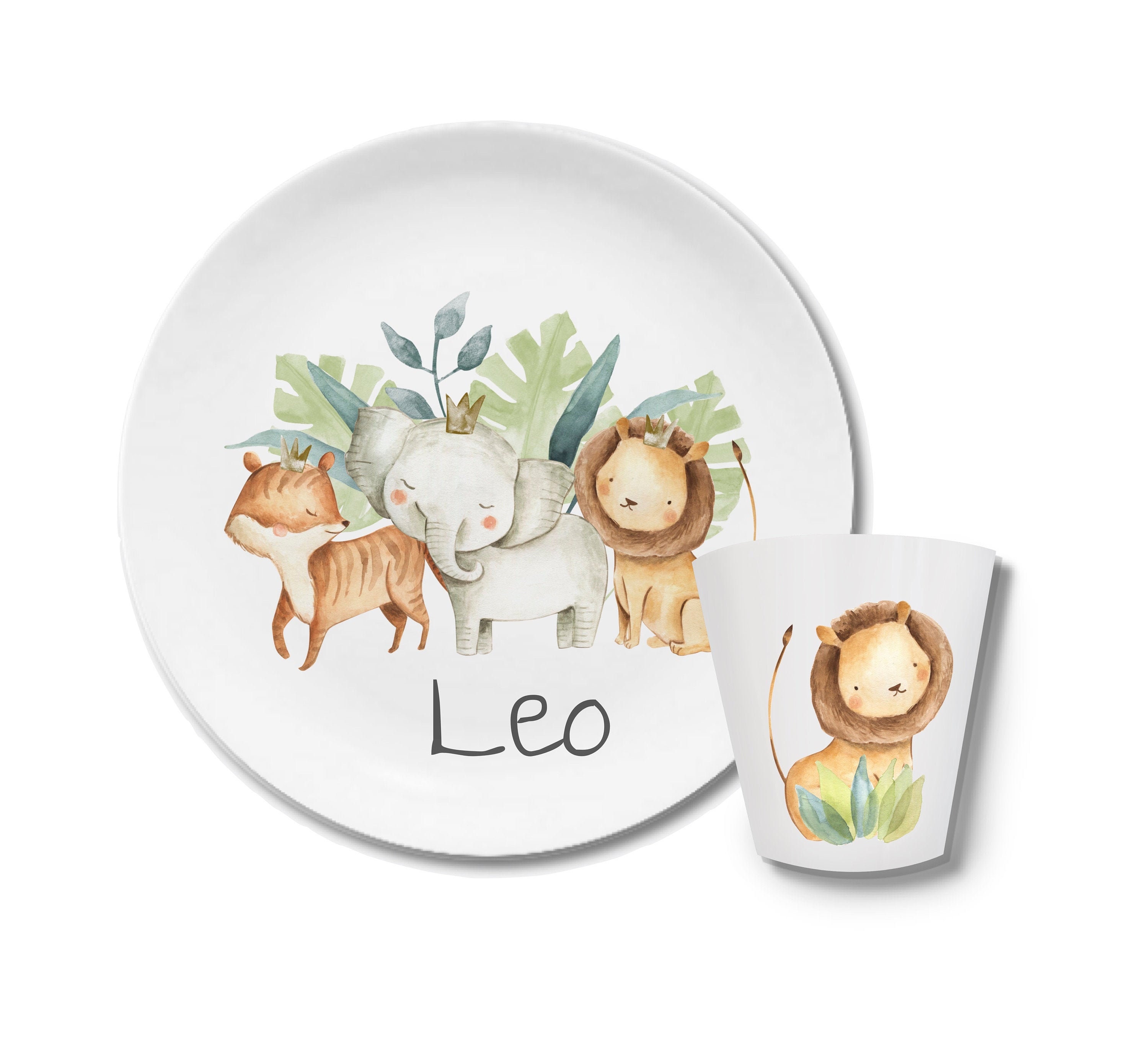 Kinderteller mit Namen personalisiert Name Taufgeschenk | Etsy