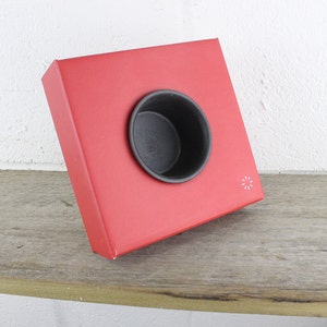 Single Cardboard Planter Red Wall Planter - Etsy