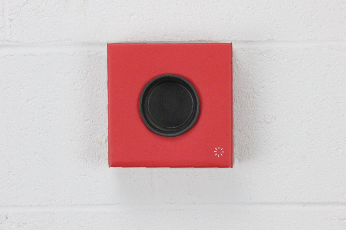 Single Cardboard Planter Red Wall Planter - Etsy