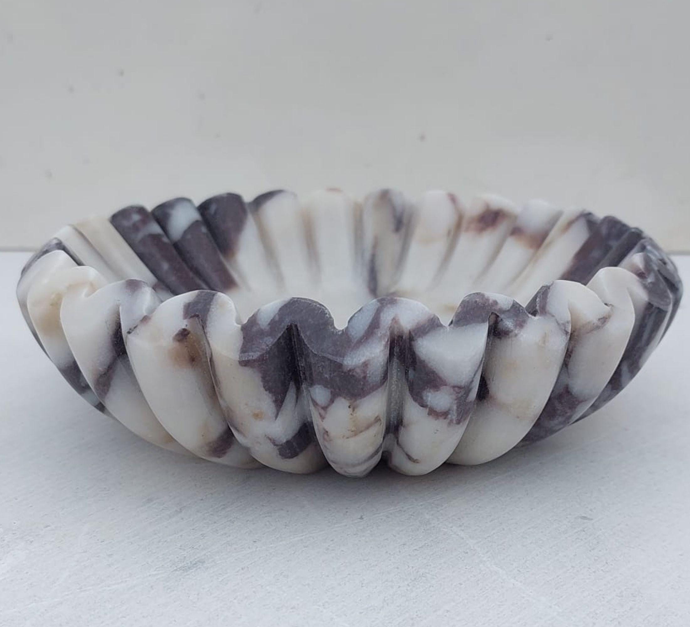 Handmade Calacatta Marble Ruffle Bowl: Home Decor - Etsy