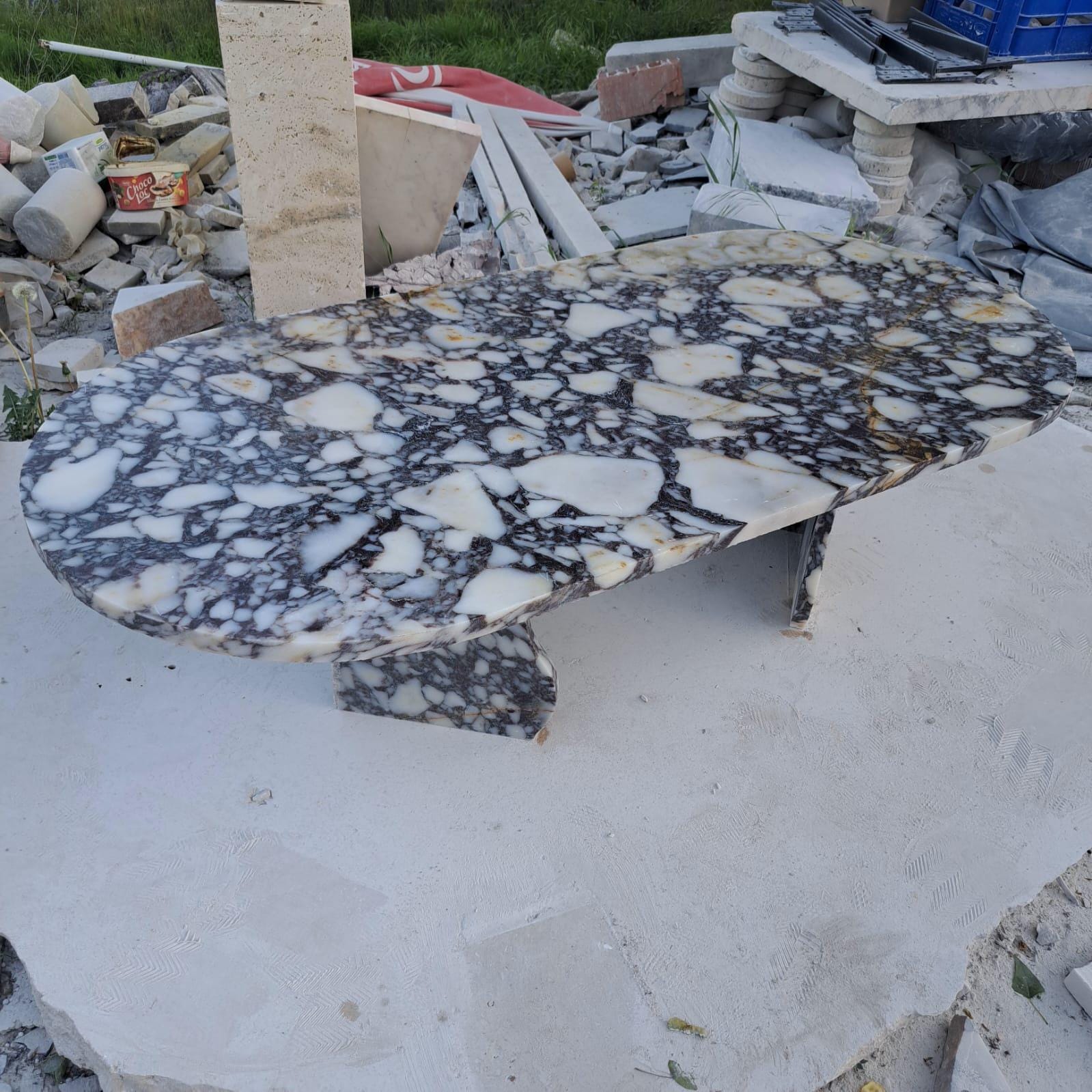 Handmade Calacatta Viola Marble Coffee Table, Custom Size - Etsy