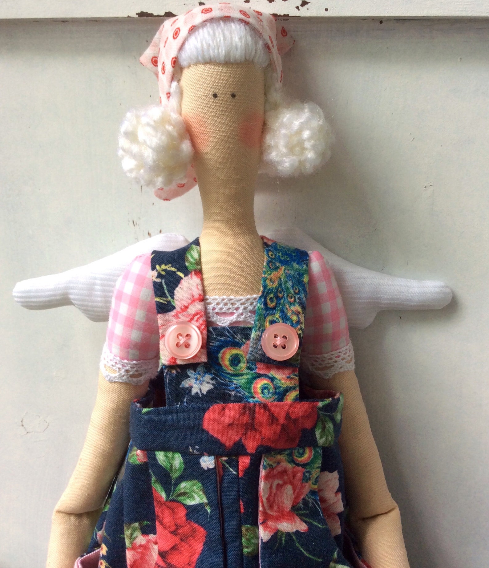 Garden Angel Tilda Rag Doll Cloth Doll House Collection Summer - Etsy