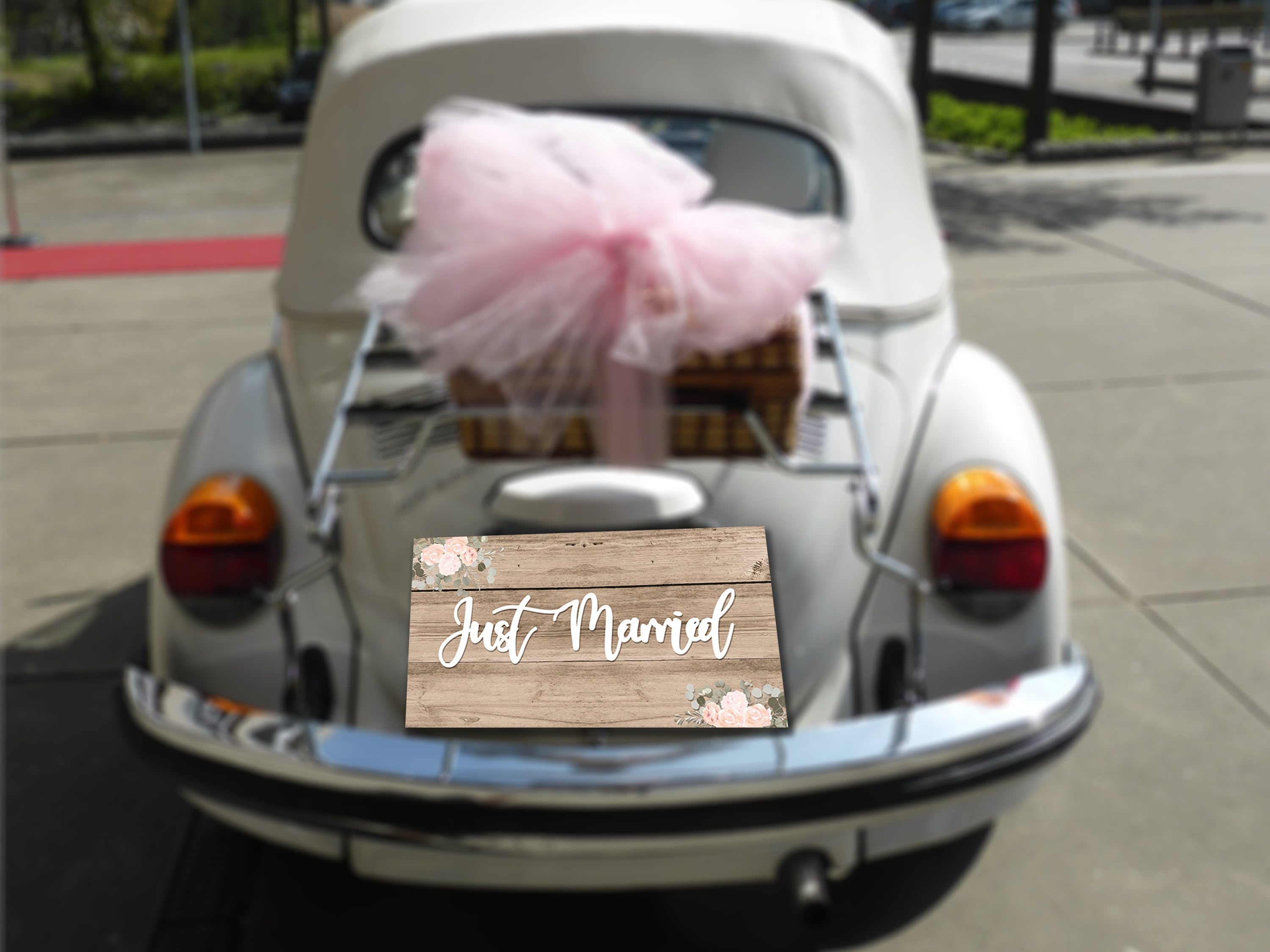 Wedding Car Just Married METAL WEDDING SIGN Wedding Plaque - Etsy UK