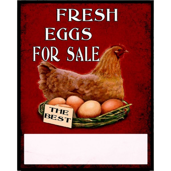 Eggs Sign - Etsy UK