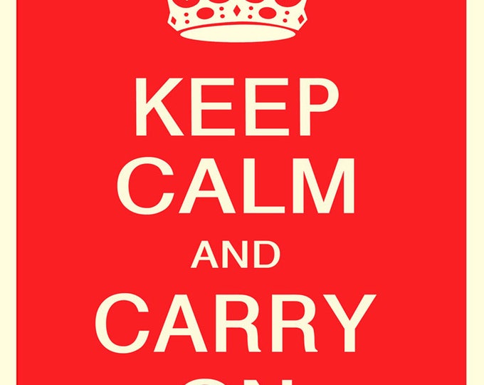 Keep Calm and Carry on 8 X 12" Metal Sign - - Etsy