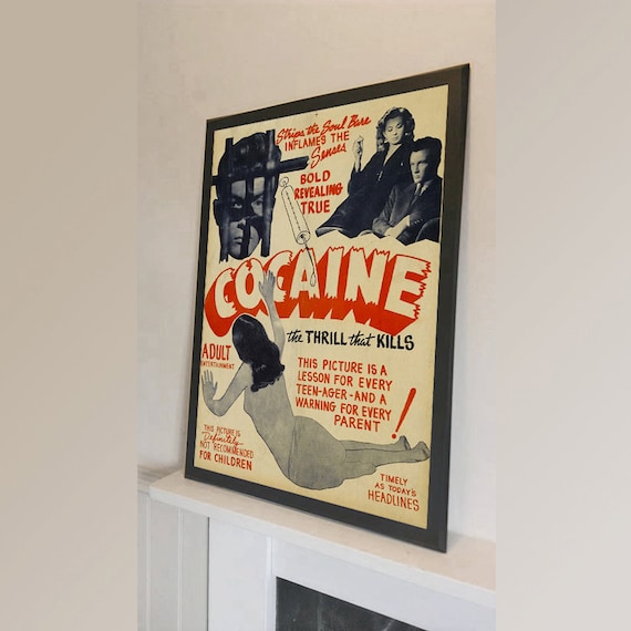 Cocaine Movie Vintage Reproduction Wall Art Decro Decor | Etsy