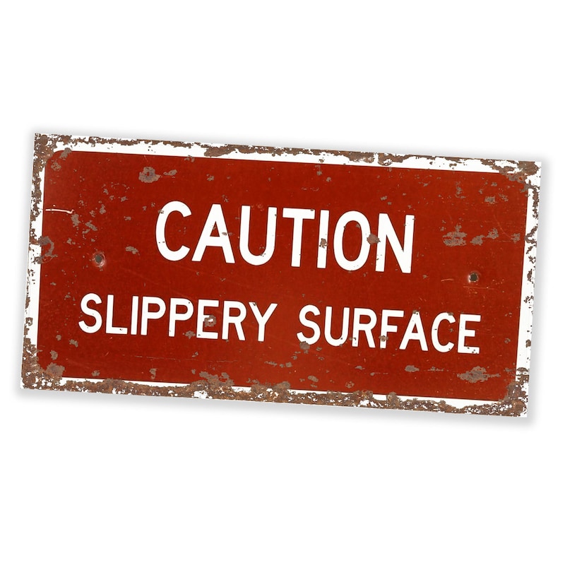 Slippery Floor Sign - Etsy UK