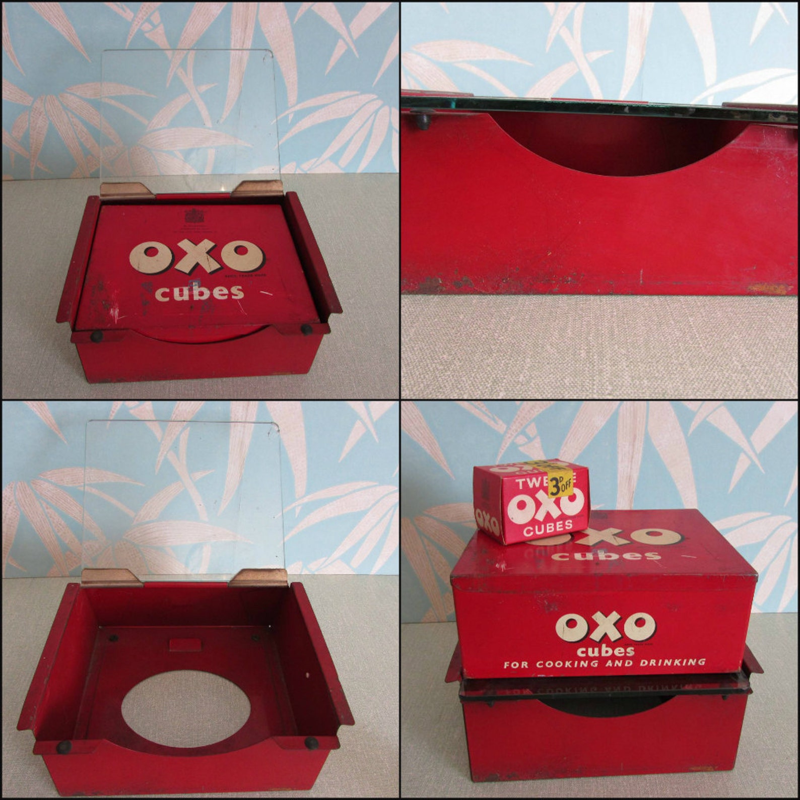 Rare Vintage OXO Shop Display Tin With Stand | Etsy